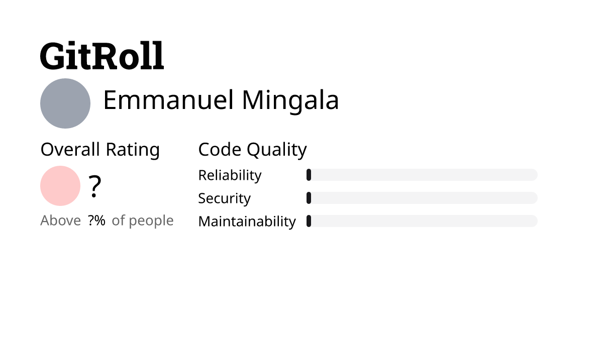 Emmanuel Mingala | GitRoll
